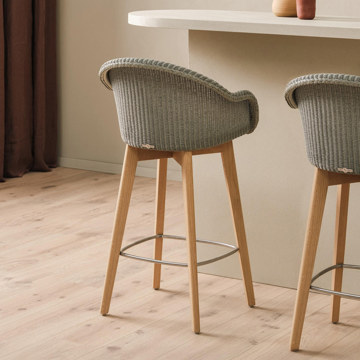 Buy Avril Counter Stool with Oak Legs — The Worm that Turned ...
