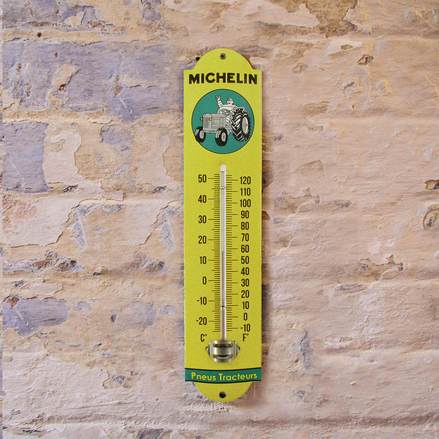 Buy Enamel Outdoor Michelin Tractor Thermometer — The Worm that Turned ...