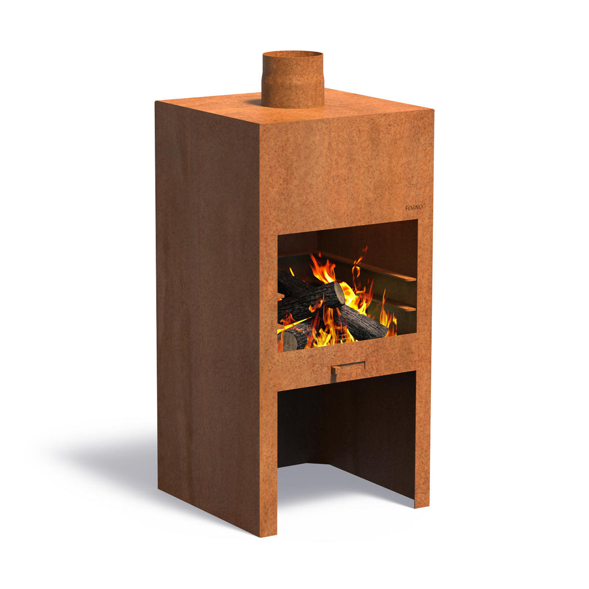Buy Stigur Corten Steel Outdoor Fireplace Stove — The Worm that Turned ...