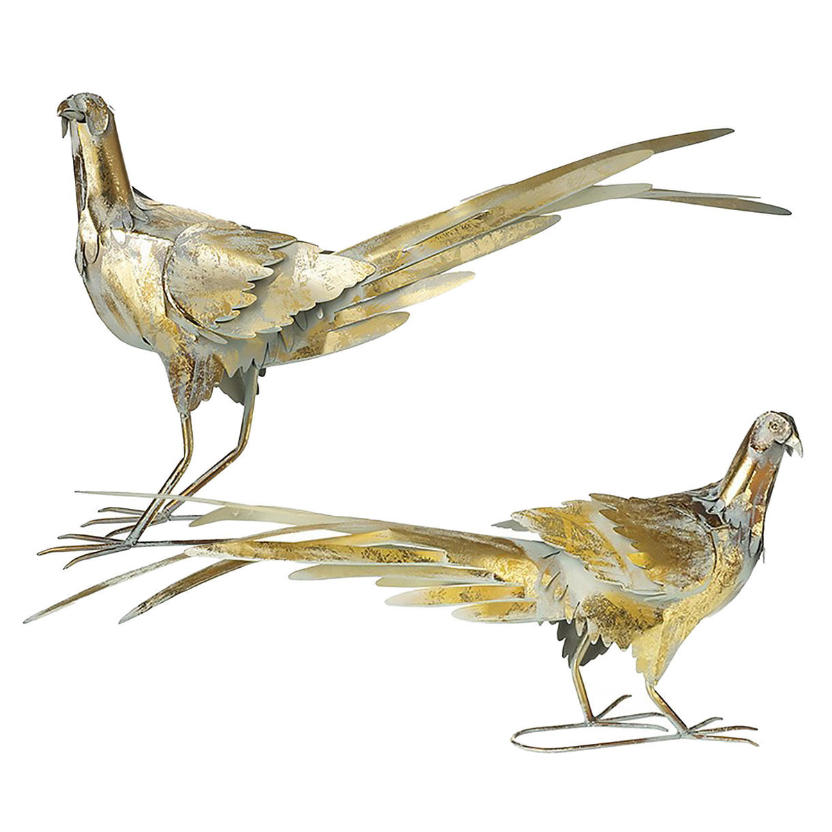 Buy Strutting Gold Metal Pheasant Decorations — The Worm that Turned ...