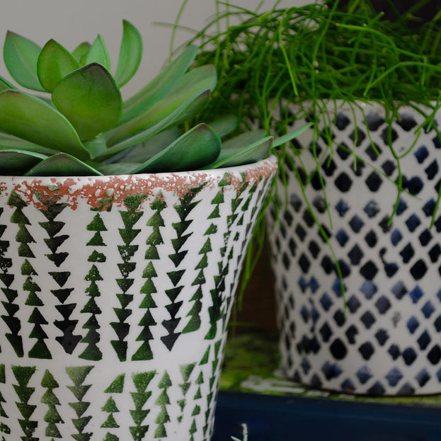 Buy Rustic Green Conical Plant Pot — The Worm that Turned ...