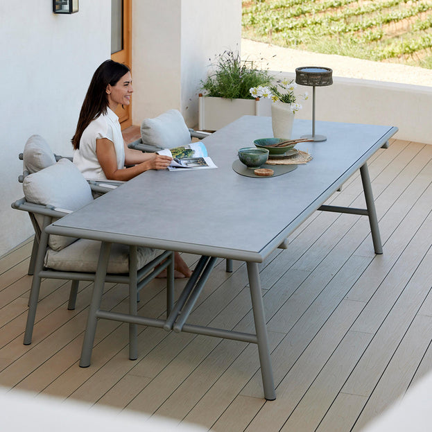 Buy Sticks Dining Table in Aluminium 280 x 100cm — The Worm that Turned ...
