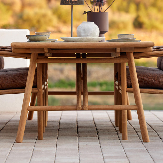 Buy Sticks Teak Dining Table 280 x 100cm — The Worm that Turned ...