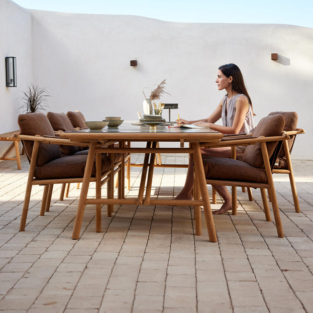 Buy Sticks Teak Dining Table 280 x 100cm — The Worm that Turned ...