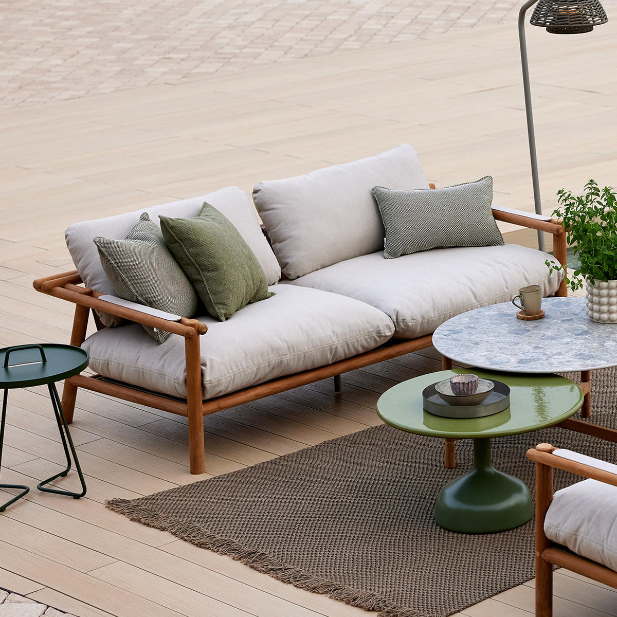 Buy Sticks Outdoor Teak 2 Seater Sofa — The Worm that Turned ...