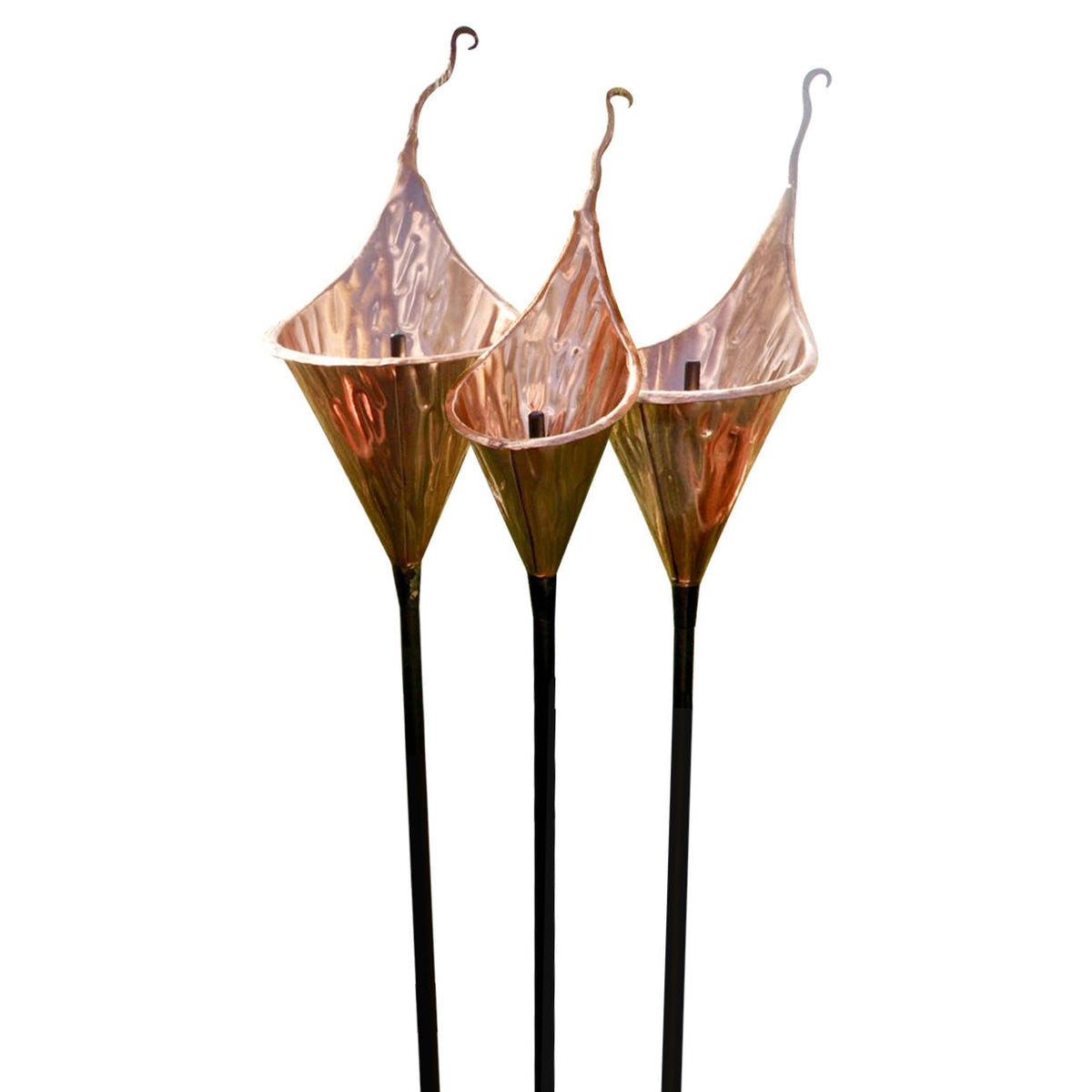 Buy Copper Fluted Lily Sculptures — The Worm that Turned - revitalising ...
