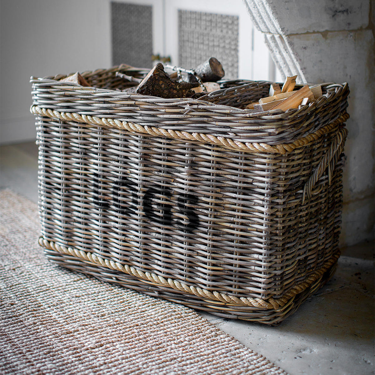 Buy Classic Rectangular Log Basket — The Worm that Turned ...