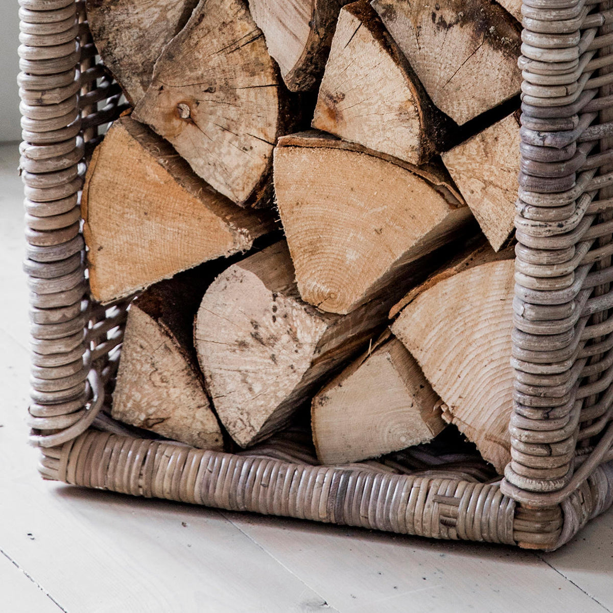 Buy Rattan Tall Log Holder — The Worm that Turned - revitalising your ...