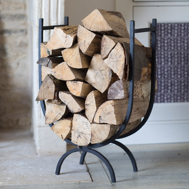 Buy Large Wrought Iron Log Holder — The Worm that Turned - revitalising ...