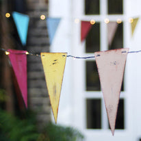 Buy LED Multi Colour Metal Bunting — The Worm that Turned ...