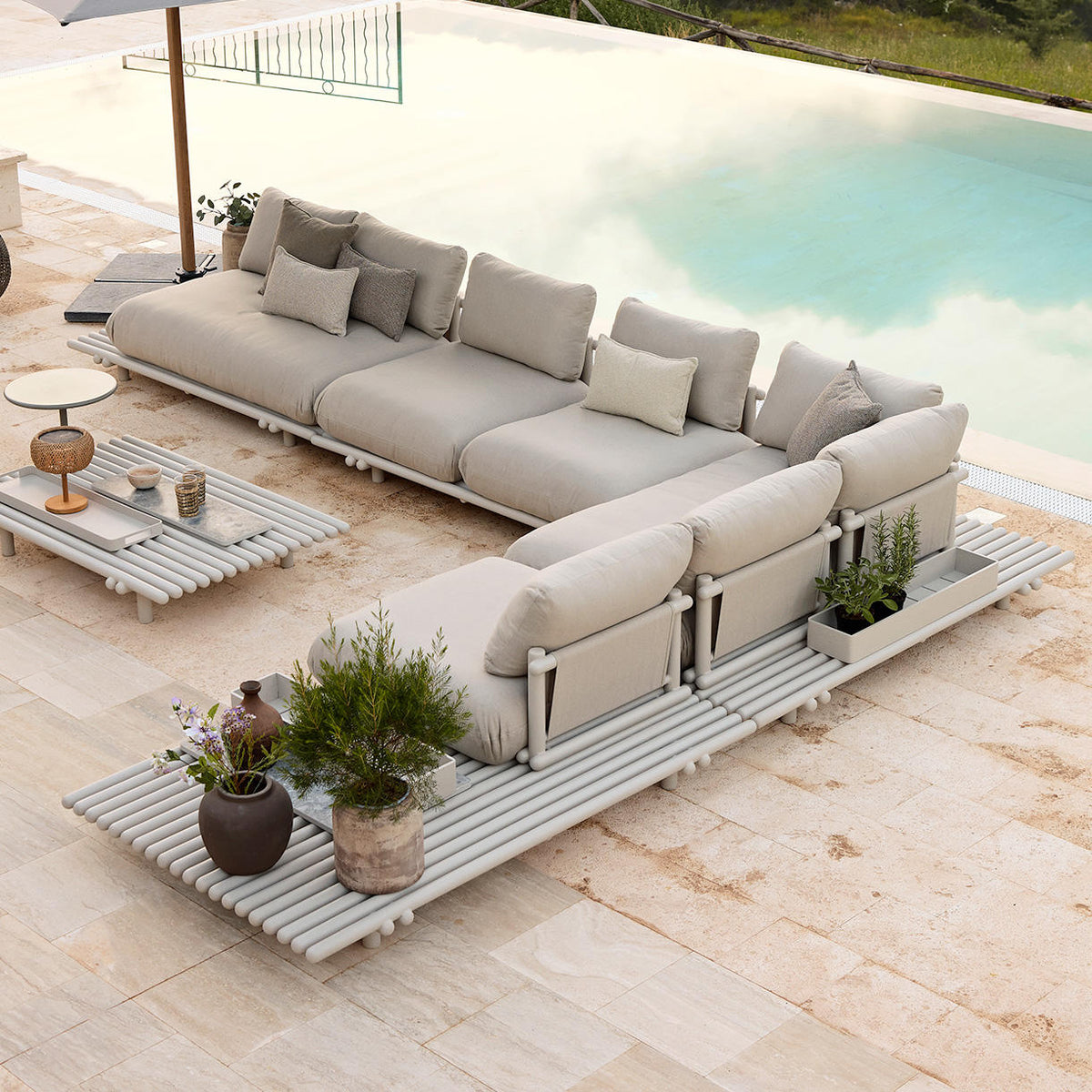 Buy Sticks Platform Modular Aluminium Seating — The Worm that Turned ...