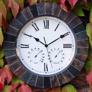 Buy Slate Style Garden Clock — The Worm that Turned - revitalising your ...