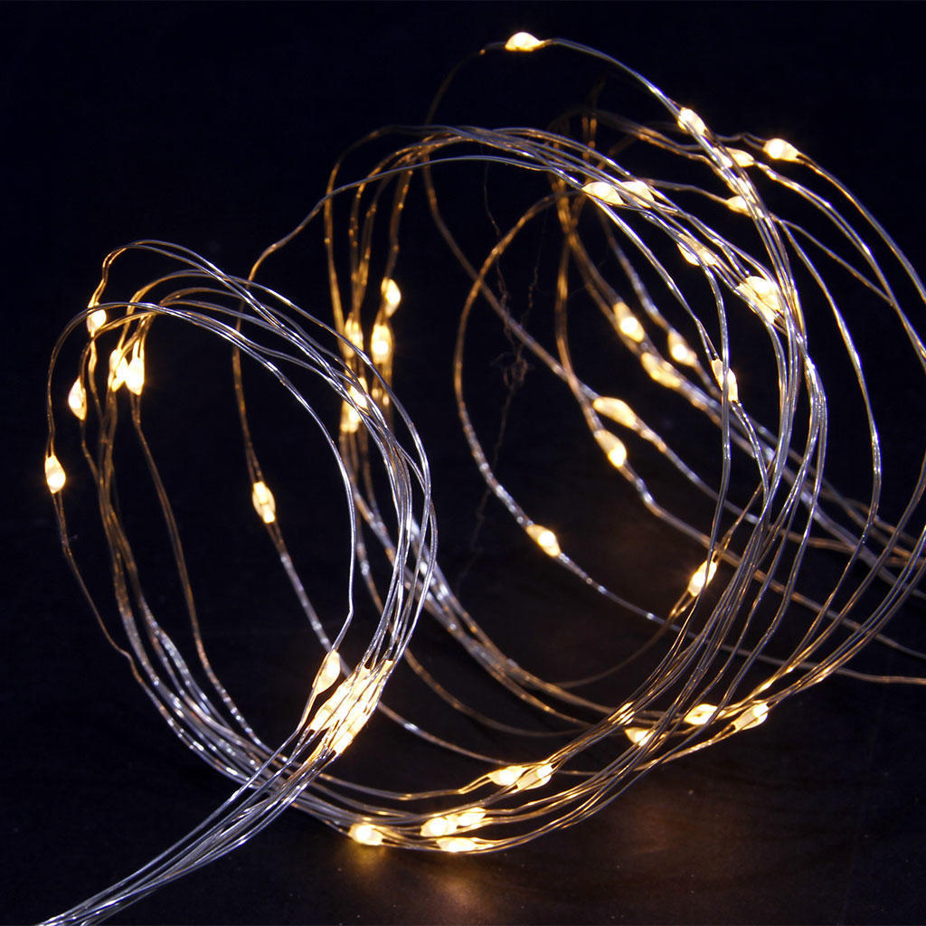 Buy 100 Solar Copper Wire LED String Lights — The Worm that Turned ...