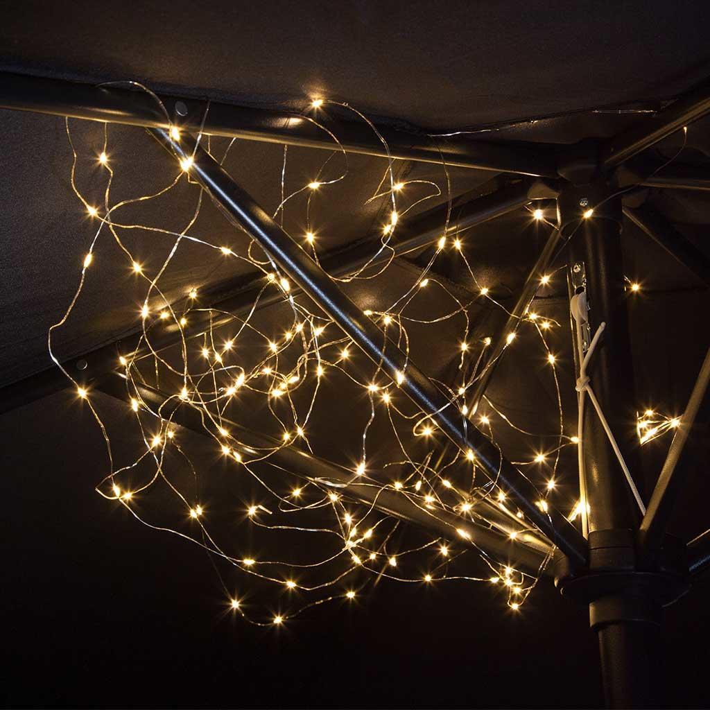 Buy Outdoor Solar Fine Wire LED Lights — The Worm that Turned ...