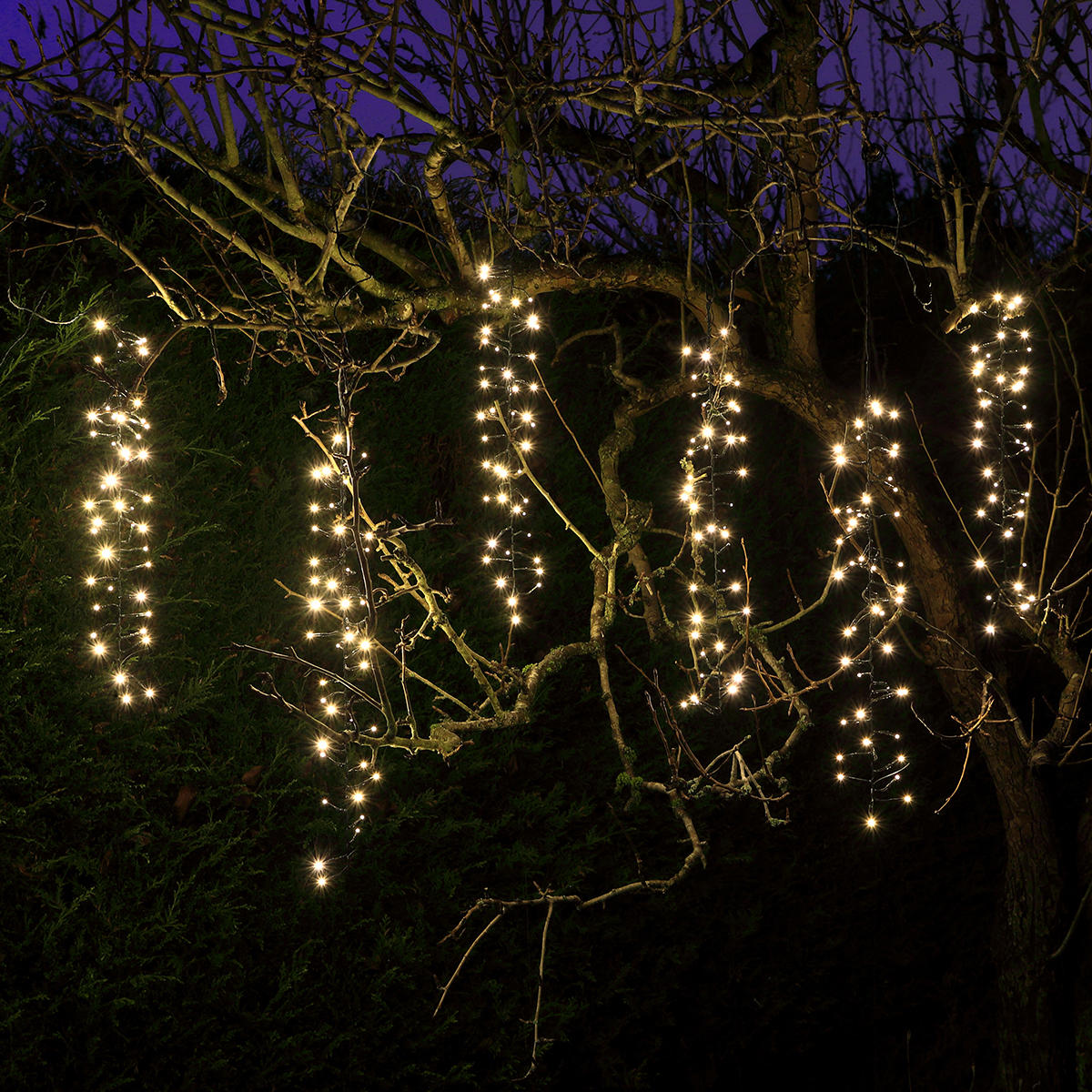 Buy Snowing LED Cascade Cluster String Lights — The Worm that Turned ...