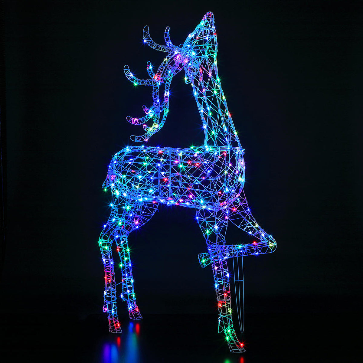 Buy Colour Changeable 2m LED Wicker Stag — The Worm that Turned ...
