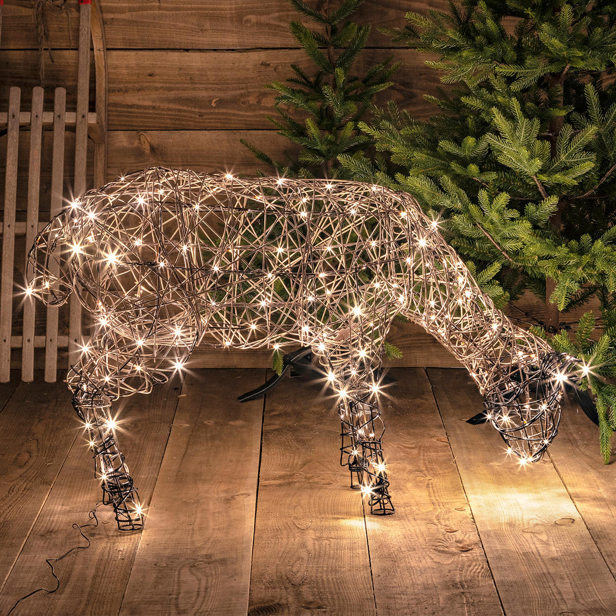 Buy Outdoor Wicker Grazing LED Sheep — The Worm that Turned ...