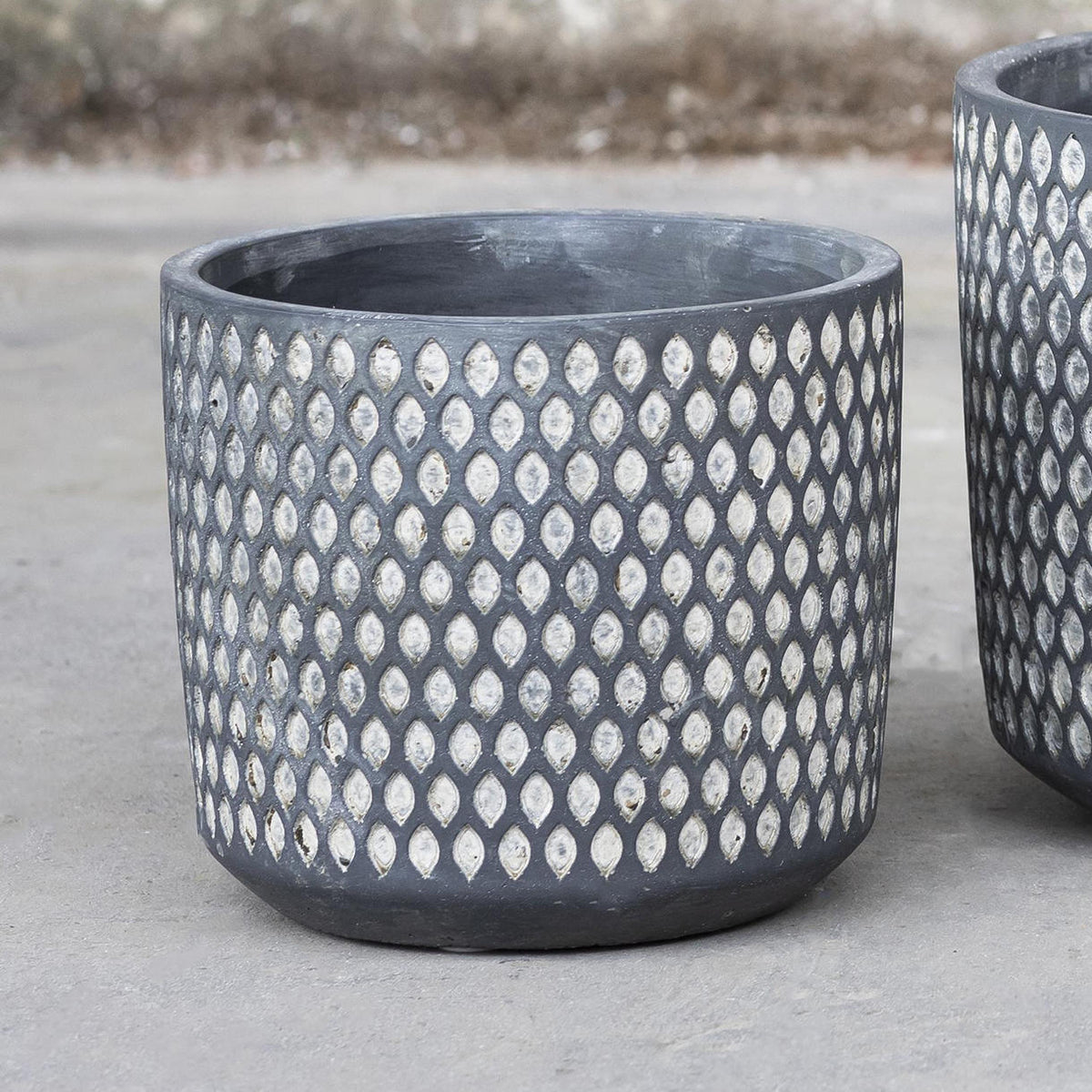 Buy Dimpled Grey Indoor Pot — The Worm that Turned - revitalising your ...