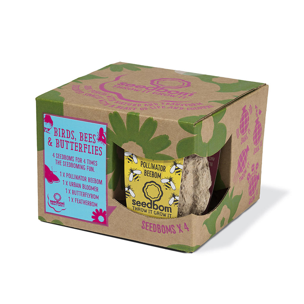 Buy Seedbom Set of 4 - Birds, Bees and Butterflies — The Worm that ...