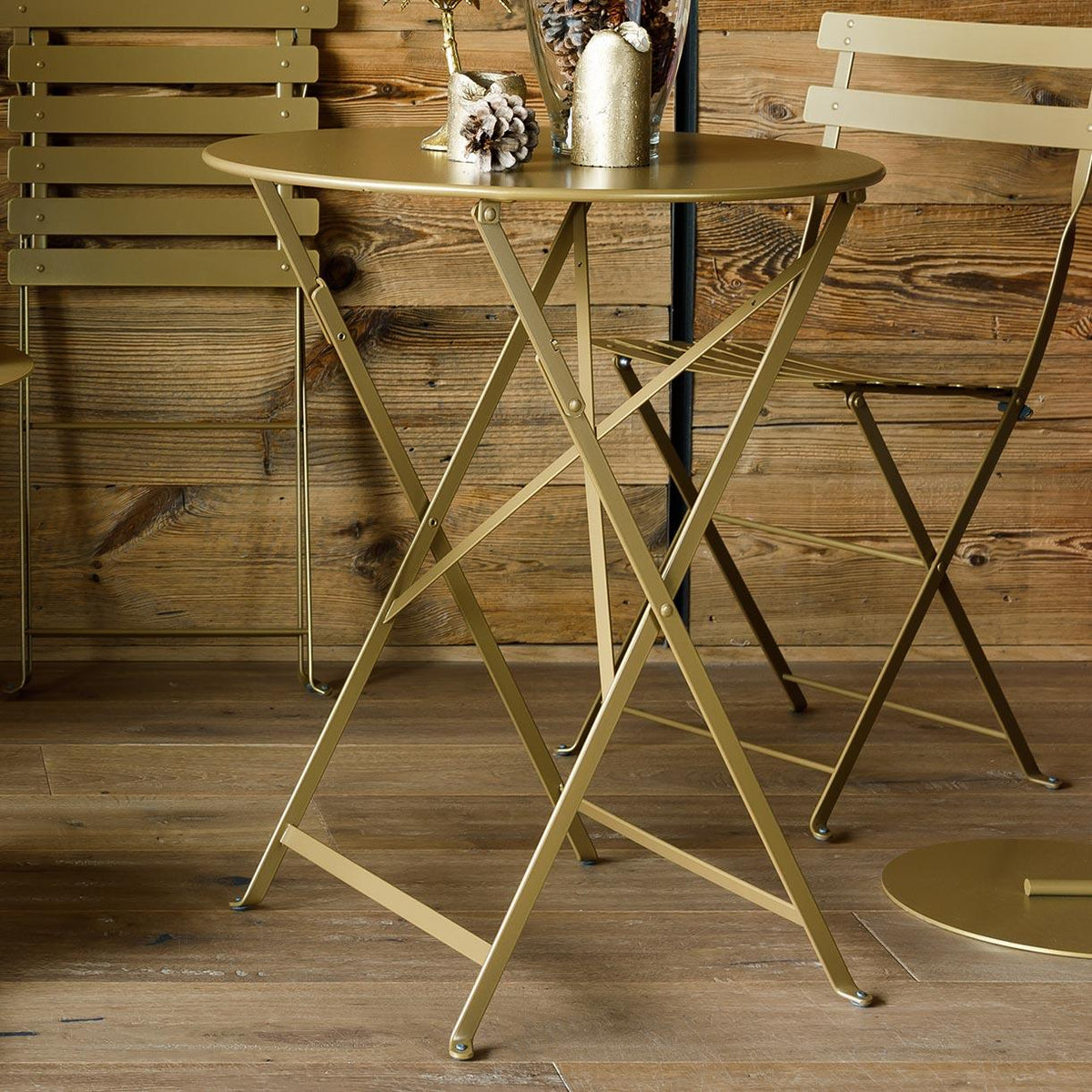 Buy Fermob Limited Edition Bistro 60cm Round Table Gold Fever — The ...