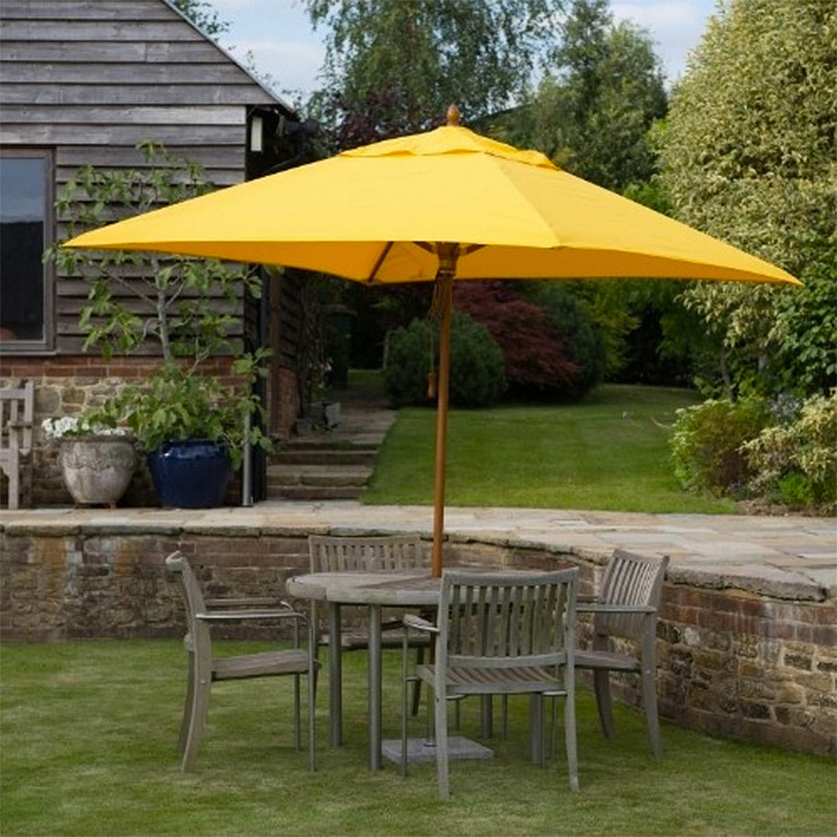 Buy Classic Wood Framed 2.2m Square Parasols — The Worm that Turned ...