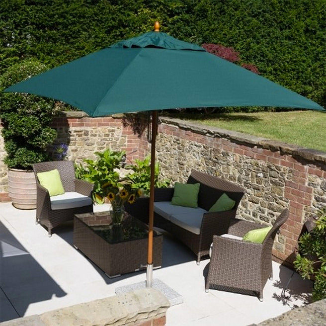 Buy Classic Wood Framed 2.2m Square Parasols — The Worm that Turned ...