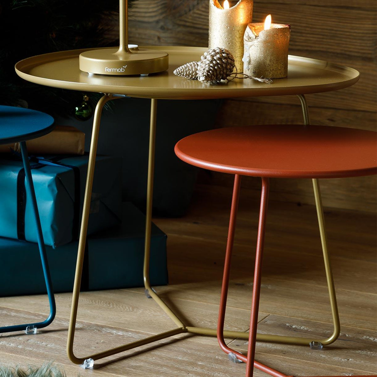 Buy Fermob Limited Edition Gold Fever Cocotte Low Table with Tray — The ...