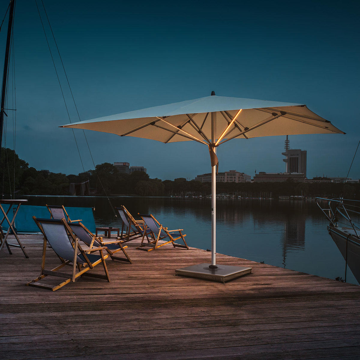 Buy Fortello LED Rectangular Parasol — The Worm that Turned ...
