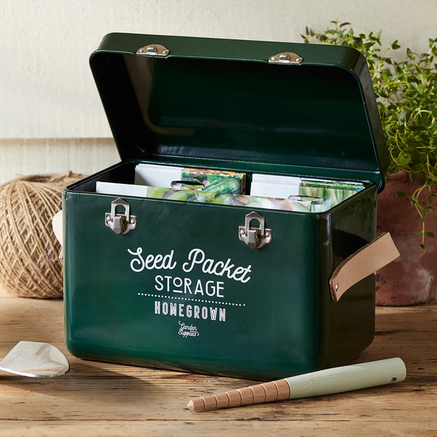 Buy Retro Leather Handled Seed Tin — The Worm that Turned ...