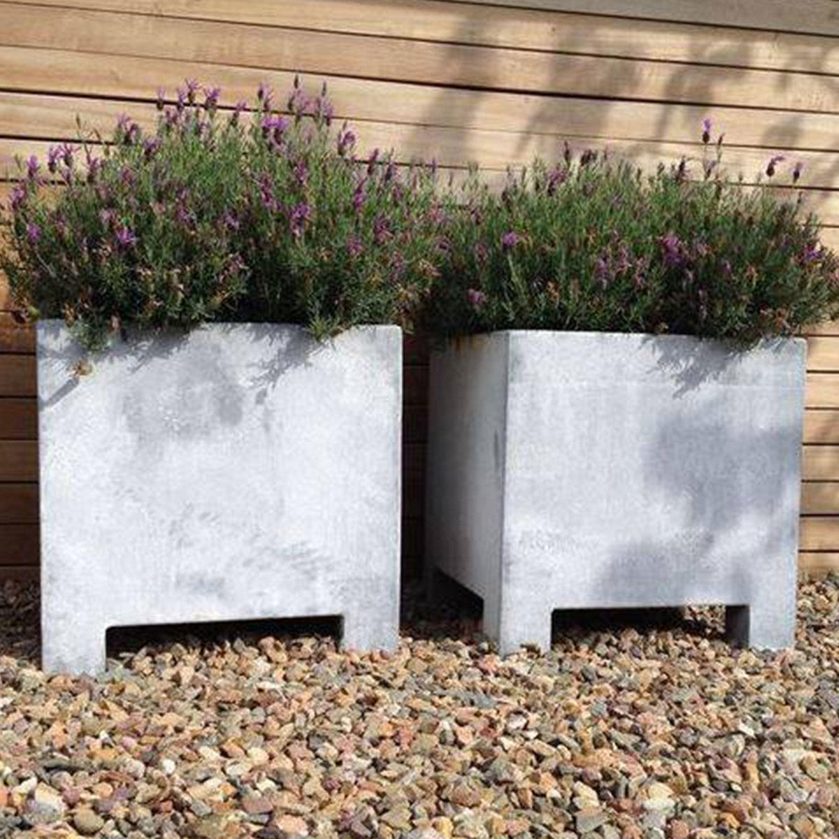 Buy Square Galvanised Steel Planter with Feet — The Worm that Turned ...