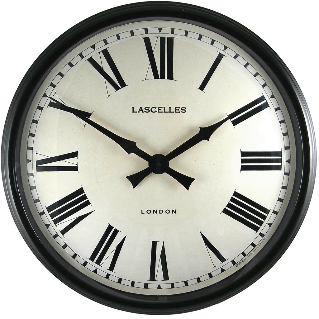 Buy Large Black Cased Metal Wall Clock — The Worm that Turned ...
