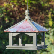 Buy Classic Copper Roofed Hanging Bird Table — The Worm that Turned ...