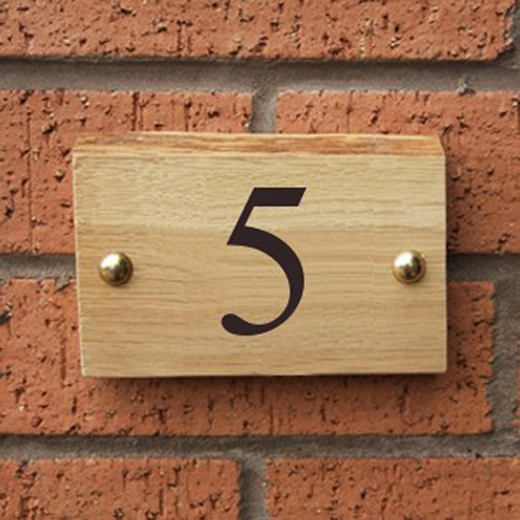 Buy Rustic Oak House Numbers — The Worm that Turned - revitalising your ...