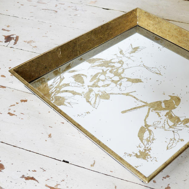 Buy Aged Mirrored Square Tray — The Worm that Turned - revitalising your outdoor space