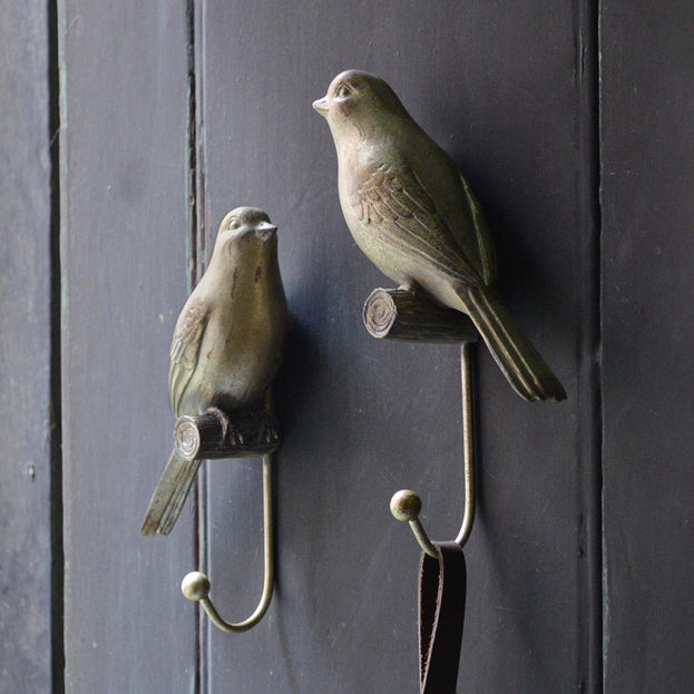Buy Antiqued Love Bird Coat Hooks — The Worm that Turned - revitalising ...