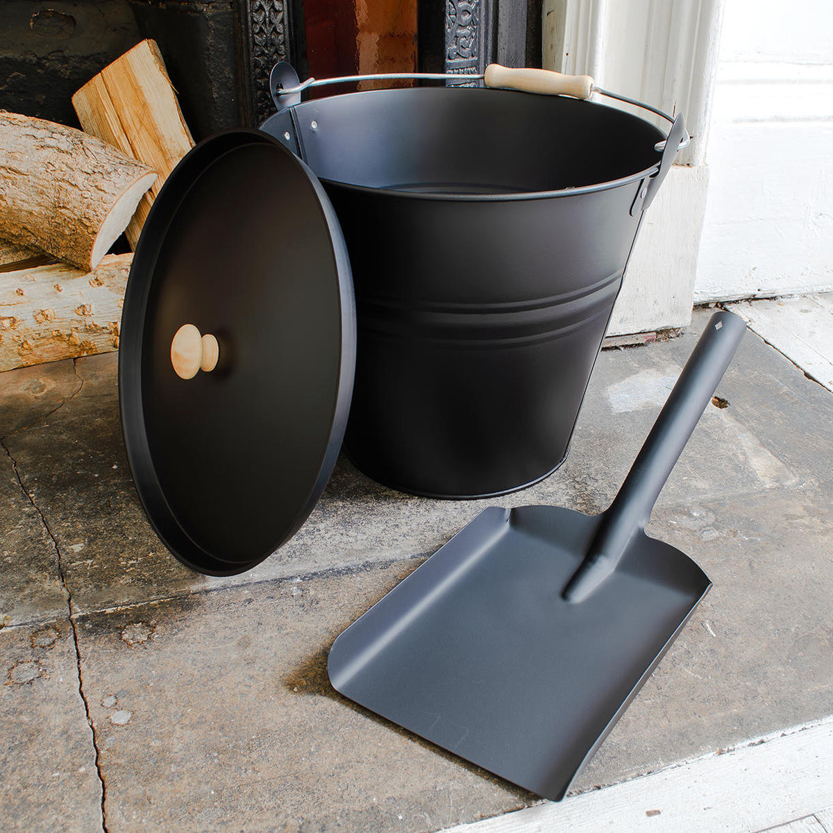 Buy Fireside Set - Ash Bucket and Shovel — The Worm that Turned ...