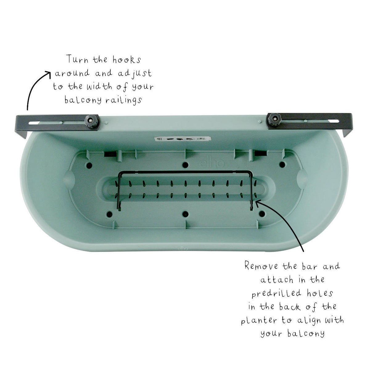 Buy Adjustable Balcony Planter — The Worm that Turned - revitalising ...