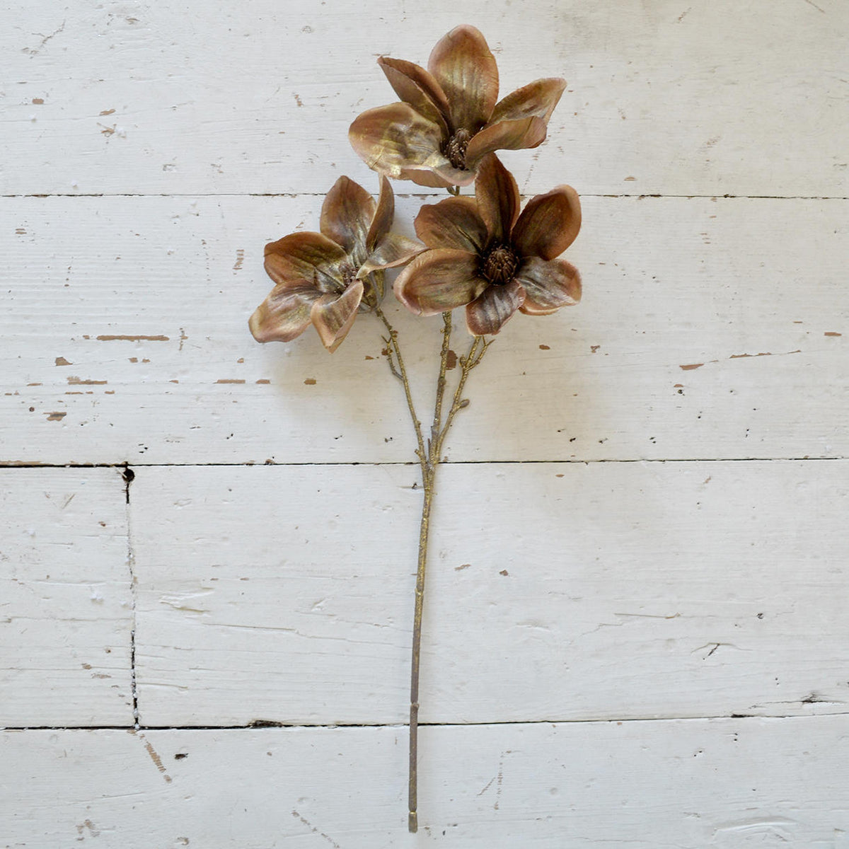 Buy Gold Brushed Faux Magnolia Stem — The Worm that Turned ...