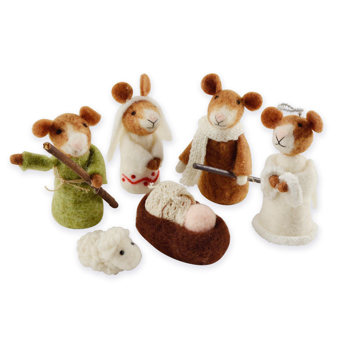 Buy Nativity Scene Felt Mice — The Worm that Turned - revitalising your ...