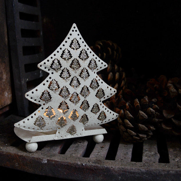 Buy Festive Metal Tree Tealight Holder — The Worm that Turned ...