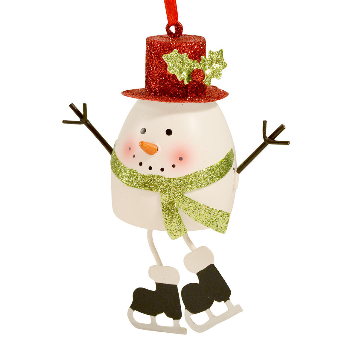 Buy Sparkly Metal Hanging Snowman — The Worm that Turned - revitalising ...