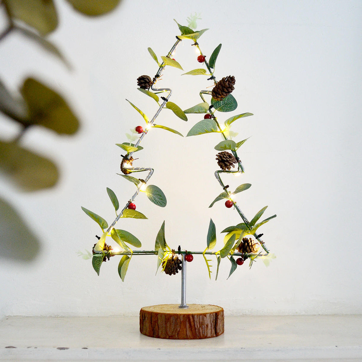 Buy Wire LED Tree with Eucalyptus Decoration — The Worm that Turned ...