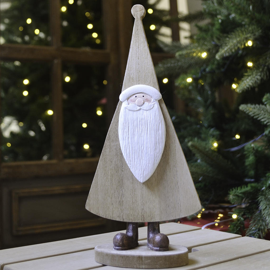 Buy Natural Wooden Santa — The Worm that Turned - revitalising your ...