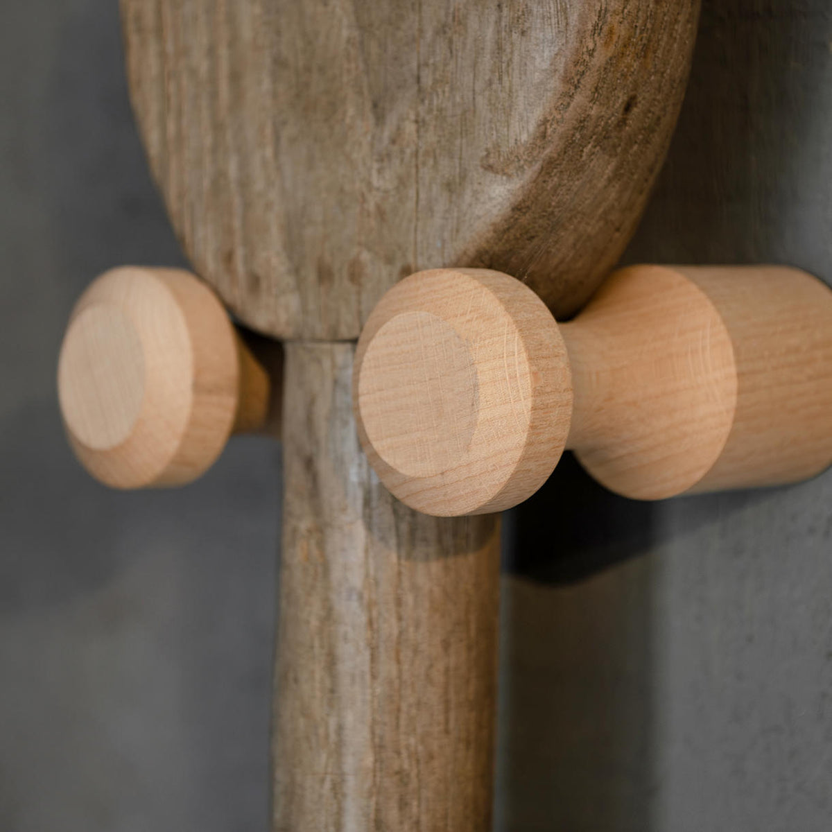 Buy Pair of Wooden Peg Hooks — The Worm that Turned - revitalising your ...