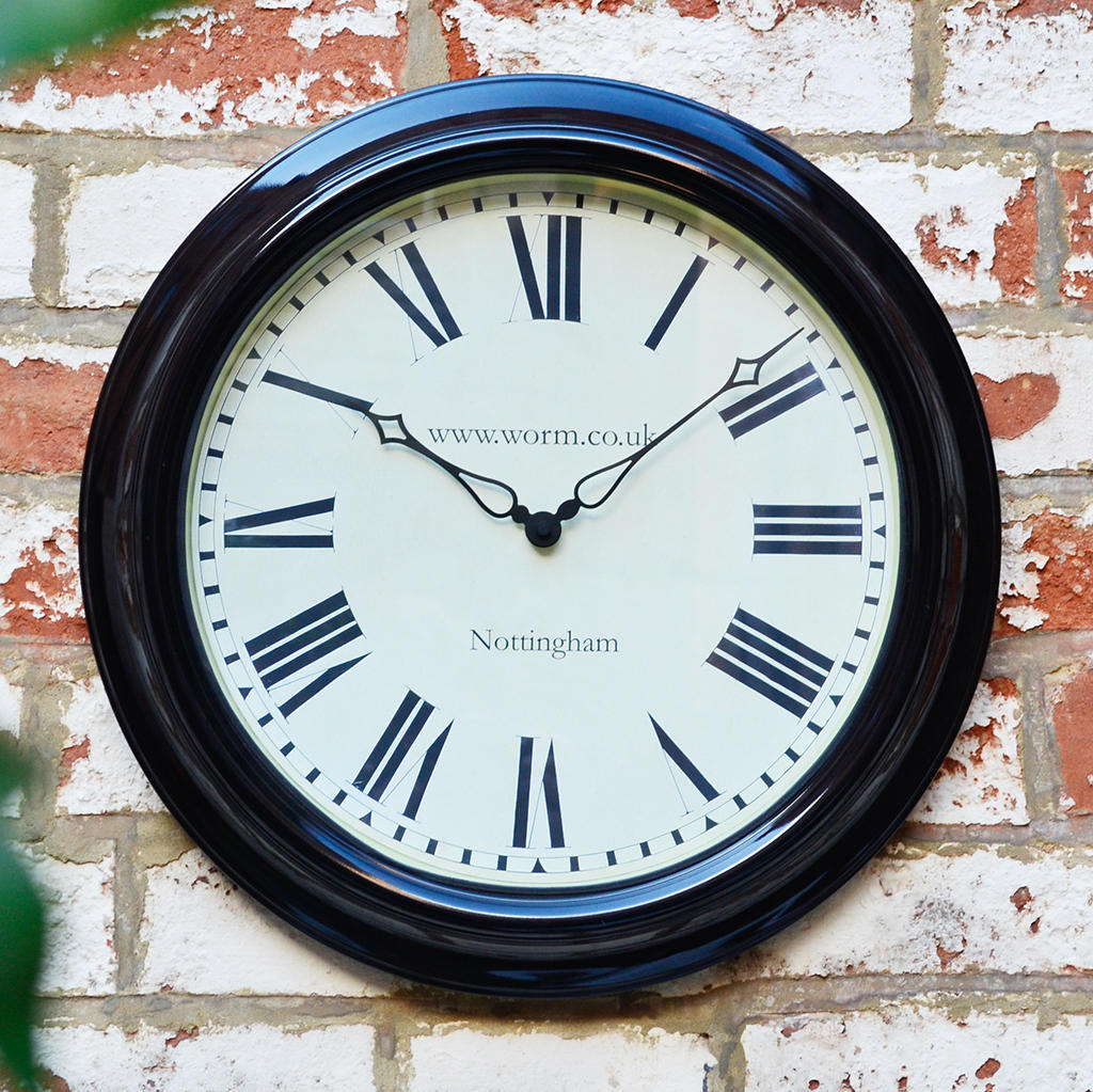 Buy Personalised Lascelles Outdoor Station Clock — The Worm that Turned ...