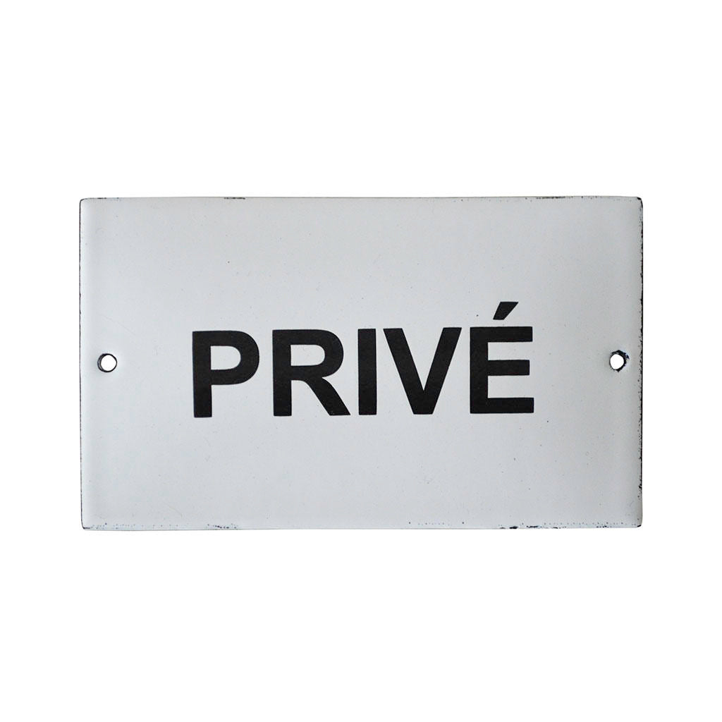 Buy Enamel 'Privé' Sign — The Worm that Turned - revitalising your ...