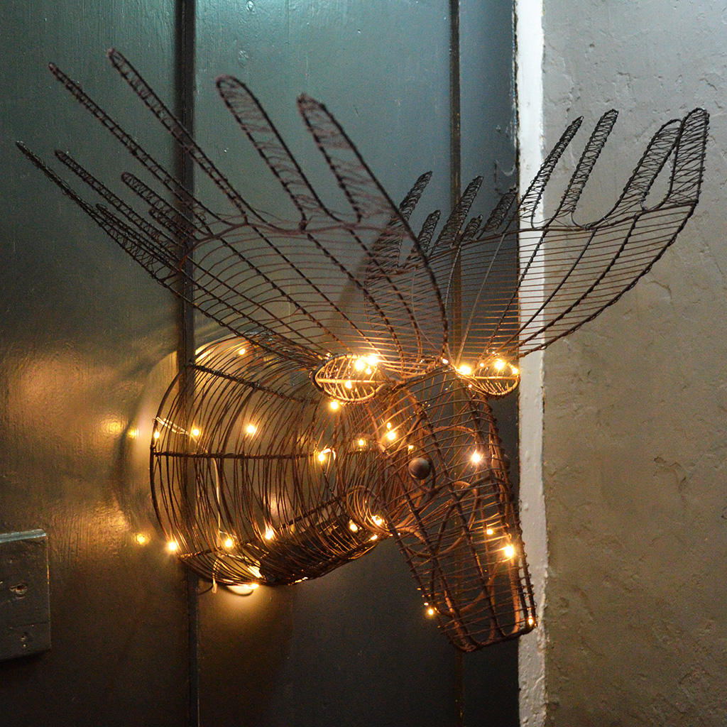 Buy Rustic Wire Moose Head — The Worm that Turned - revitalising your ...