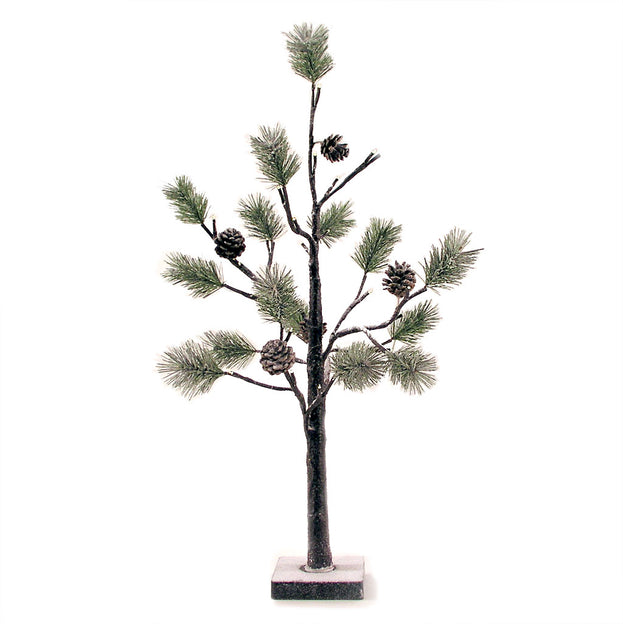 Buy Small Snowy Pine Tree with LED Lights — The Worm that Turned ...