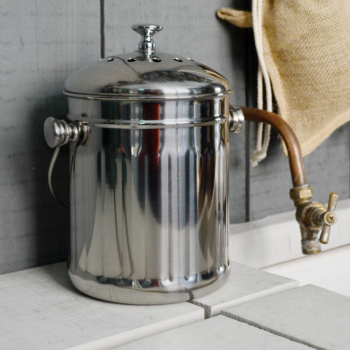 Buy Stainless Steel Compost Pail — The Worm that Turned - revitalising ...