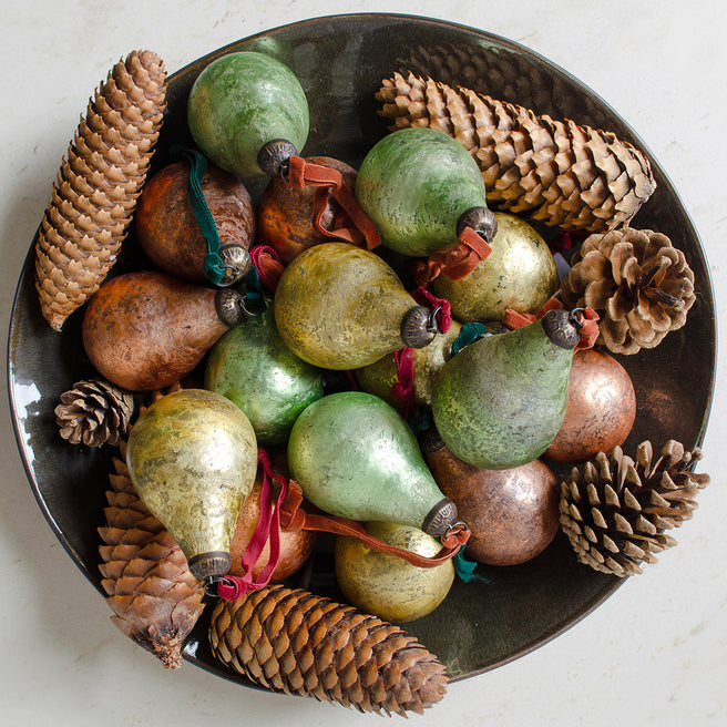 Buy Vintage Style Glass Pear Decoration — The Worm that Turned ...